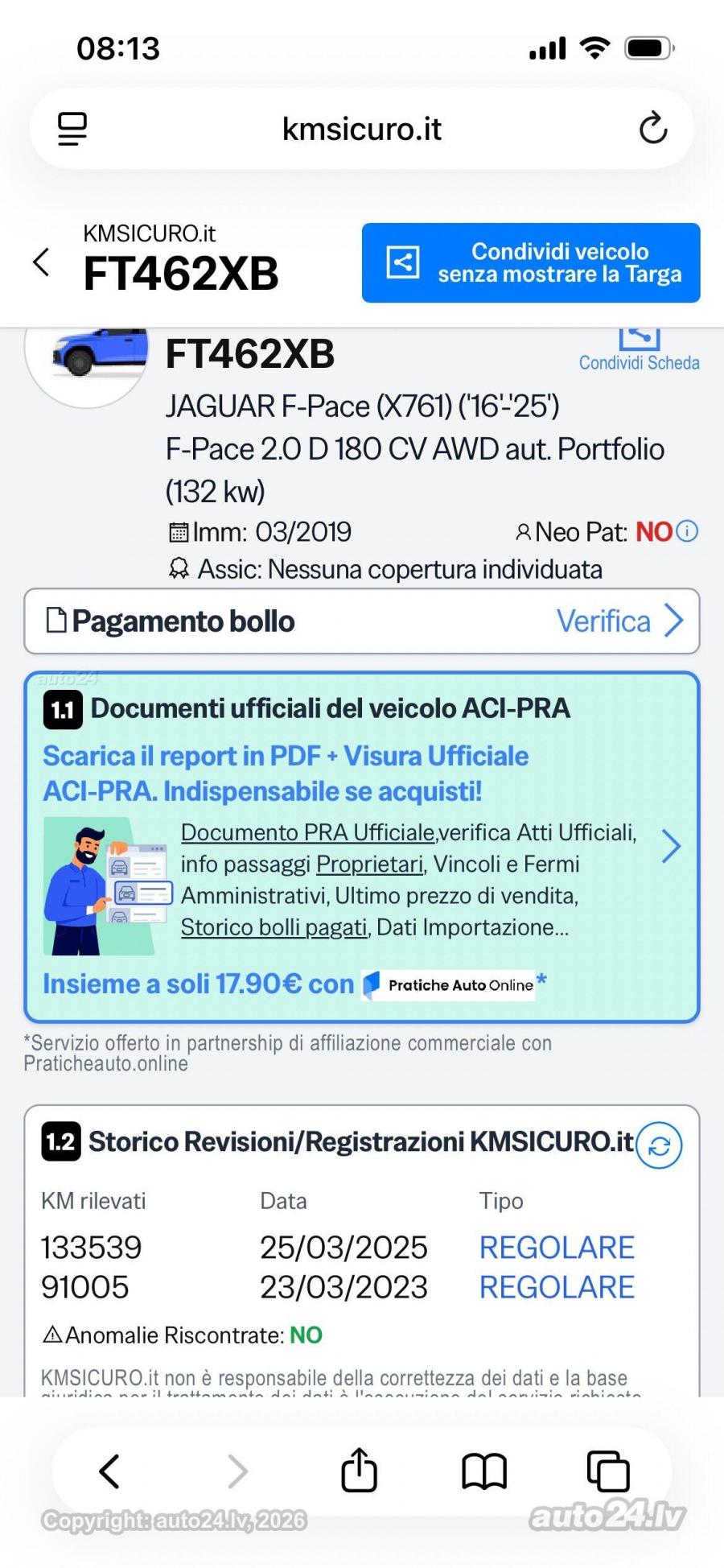 White Jaguar F-Pace 2019 in Tallinn, with an engine capacity of 2.00 L and mileage of 140 thousand km for 19950 €, photo 23 on AUTOMOTO.COM.LV