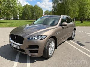 Dzeltens Jaguar F-Pace 2016 Rīga, ar dzinēja tilpumu 2.00 L un nobraukumu 112 tūkst. km par 15000 €, foto  vietnē AUTOMOTO.COM.LV