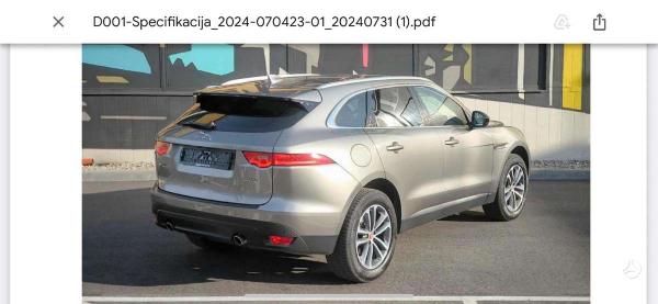 Dzeltens Jaguar F-Pace 2018 Marijampole, ar dzinēja tilpumu 2.00 L un nobraukumu 125 tūkst. km par 11900 €, foto 6 vietnē AUTOMOTO.COM.LV