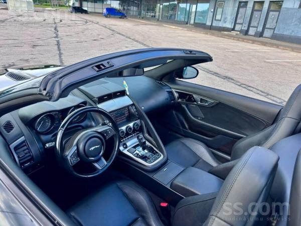 Black Jaguar F-Type 2014 in Riga, with an engine capacity of 3.00 L and mileage of 56 thousand km for 26500 €, photo 10 on AUTOMOTO.COM.LV