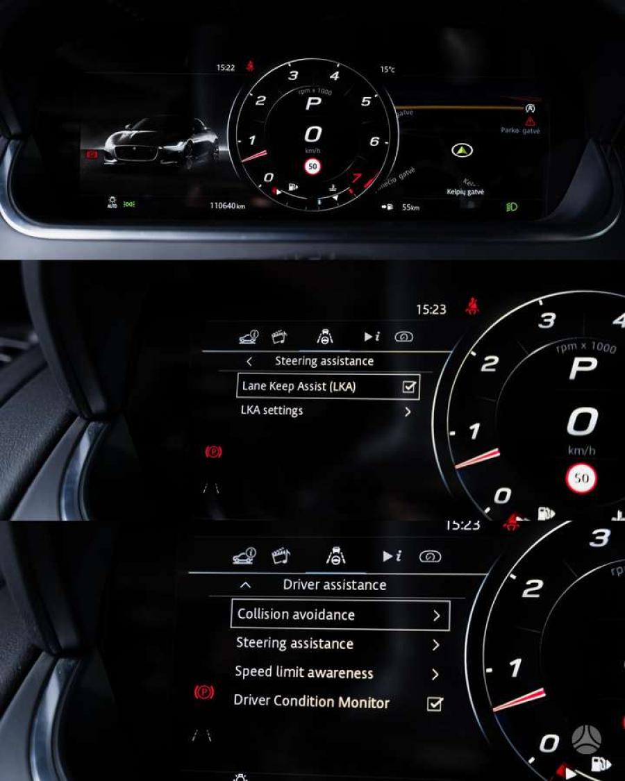 Black Jaguar F-Type 2021 in Vilnius, with an engine capacity of 5.00 L and mileage of 111 thousand km for 46999 €, photo 21 on AUTOMOTO.COM.LV
