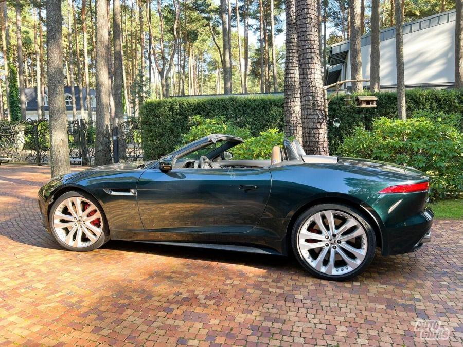 Green Jaguar F-Type 2014 in Klaipeda, with an engine capacity of 5.00 L and mileage of 53 thousand km for 35000 €, photo 12 on AUTOMOTO.COM.LV