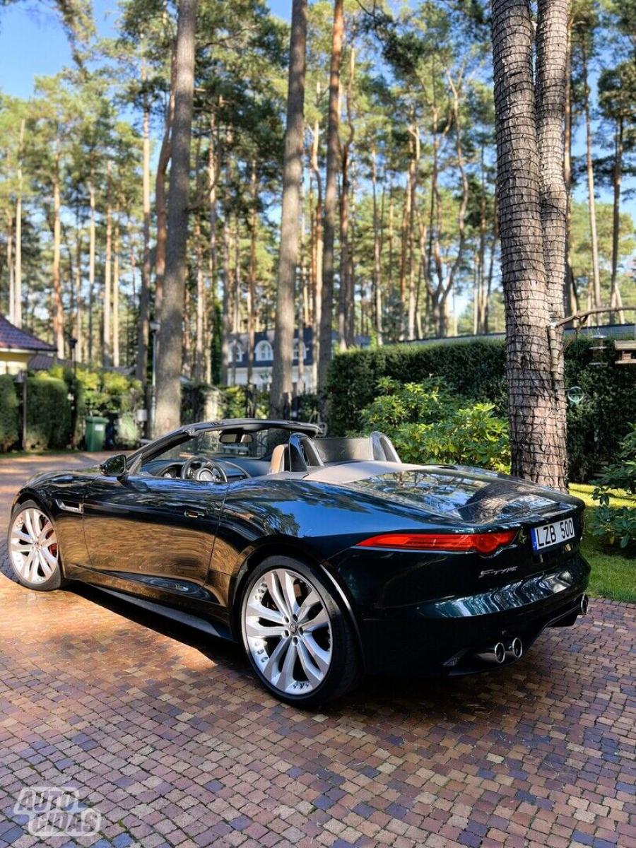 Green Jaguar F-Type 2014 in Klaipeda, with an engine capacity of 5.00 L and mileage of 53 thousand km for 35000 €, photo 13 on AUTOMOTO.COM.LV