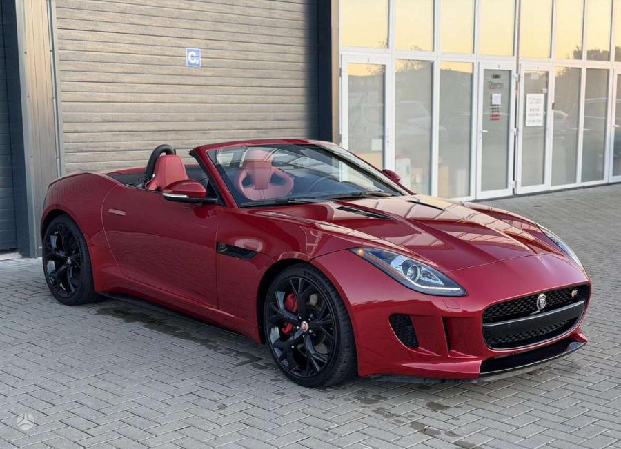 Red Jaguar F-Type 2014 in Kaunas, with an engine capacity of 5.00 L and mileage of 89 thousand km for 31500 €, photo 5 on AUTOMOTO.COM.LV