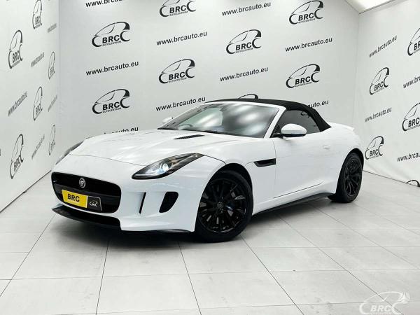 White Jaguar F-Type 2016 in Vilnius, with an engine capacity of 3.00 L and mileage of 124 thousand km for 26500 €, photo 1 on AUTOMOTO.COM.LV