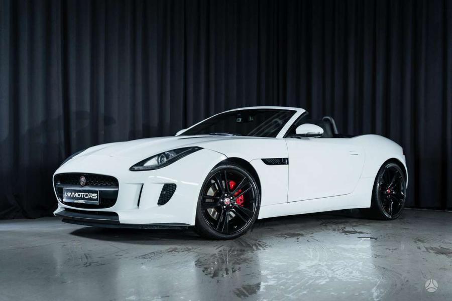 Balts Jaguar F-Type 2017 Viļņa, ar dzinēja tilpumu 3.00 L un nobraukumu 68 tūkst. km par 34500 €, foto 1 vietnē AUTOMOTO.COM.LV