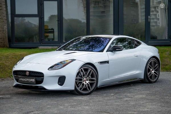 White Jaguar F-Type 2019 in Vilnius, with an engine capacity of 3.00 L and mileage of 84 thousand km for 37900 €, photo 9 on AUTOMOTO.COM.LV