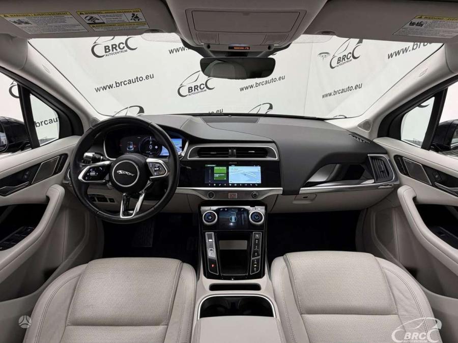Black Jaguar I-Pace 2020 in Vilnius, with an engine capacity of 0.00 L and mileage of 55 thousand km for 24000 €, photo 5 on AUTOMOTO.COM.LV