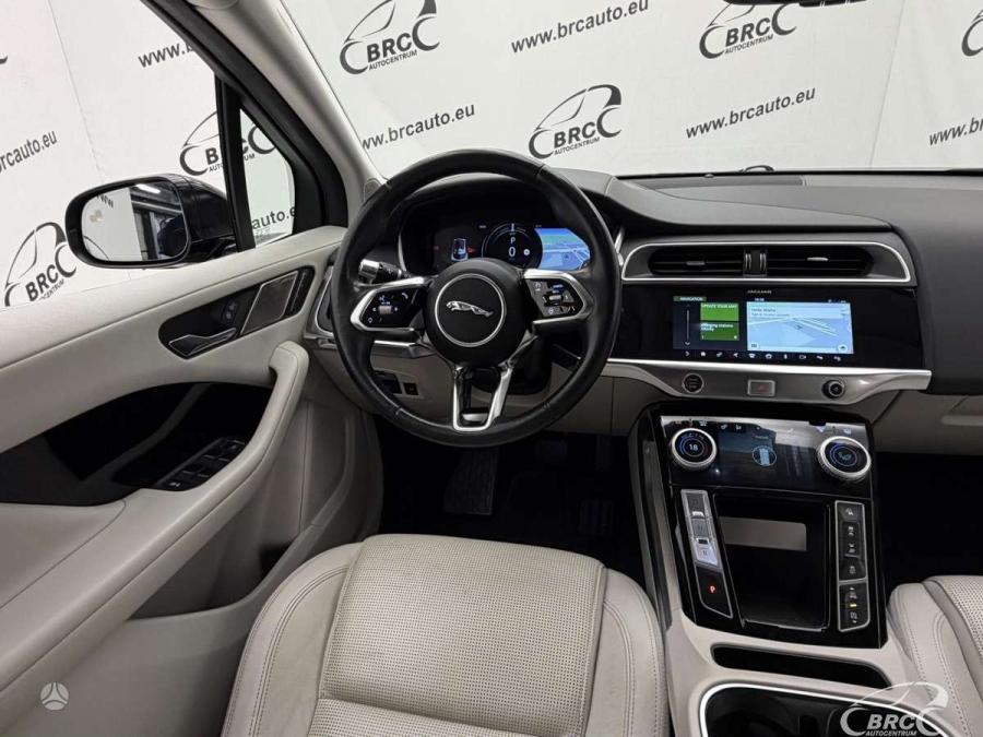 Black Jaguar I-Pace 2020 in Vilnius, with an engine capacity of 0.00 L and mileage of 55 thousand km for 24000 €, photo 17 on AUTOMOTO.COM.LV