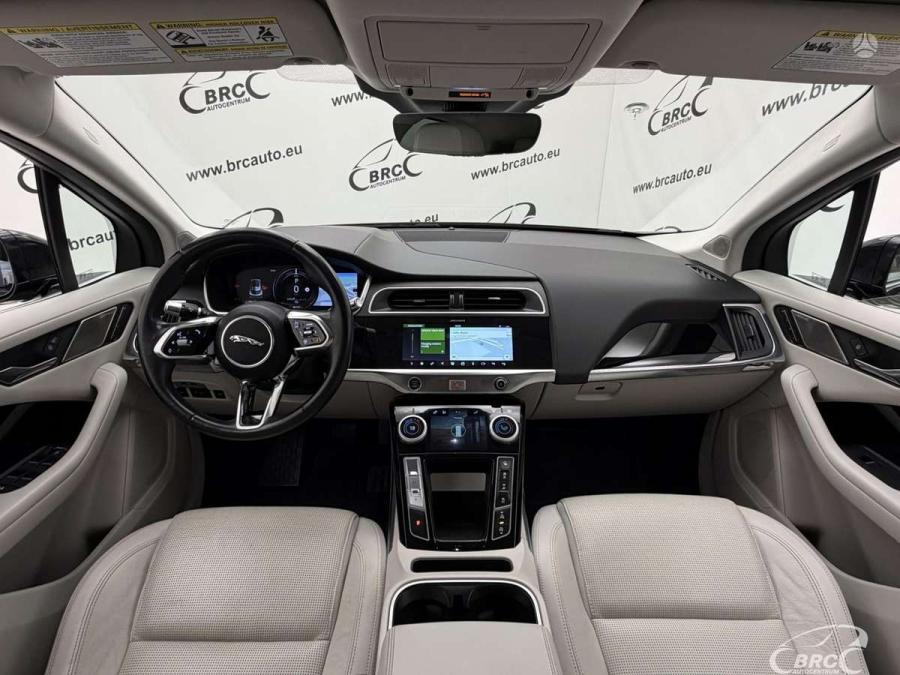 Black Jaguar I-Pace 2020 in Vilnius, with an engine capacity of 0.00 L and mileage of 55 thousand km for 23500 €, photo 5 on AUTOMOTO.COM.LV