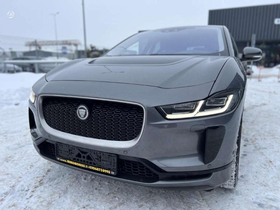 Pelēks Jaguar I-Pace 2019 Šauļi, ar dzinēja tilpumu 0.00 L un nobraukumu 104 tūkst. km par 21900 €, foto 9 vietnē AUTOMOTO.COM.LV