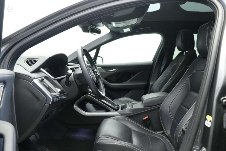 Grey Jaguar I-Pace 2020 in Vilnius, with an engine capacity of 0.00 L and mileage of 39 thousand km for 26990 €, photo 16 on AUTOMOTO.COM.LV