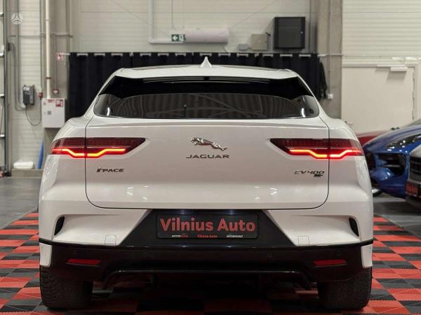 White Jaguar I-Pace 2020 in Vilnius, with an engine capacity of 0.00 L and mileage of 84 thousand km for 24990 €, photo 5 on AUTOMOTO.COM.LV