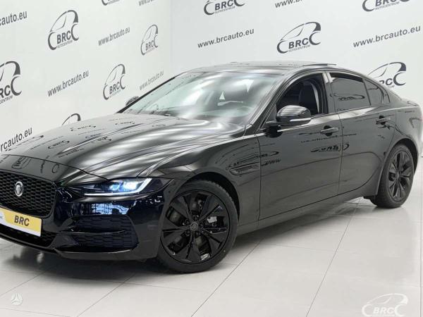 Black Jaguar XE 2020 in Vilnius, with an engine capacity of 2.00 L and mileage of 109 thousand km for 16100 €, photo 1 on AUTOMOTO.COM.LV