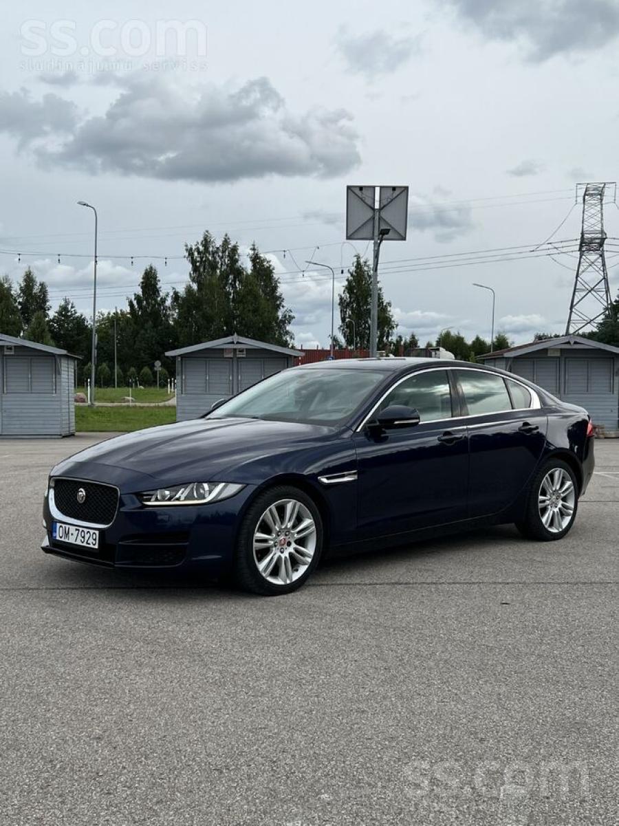 Blue Jaguar XE 2015 in Riga, with an engine capacity of 2.00 L and mileage of 264 thousand km for 6900 €, photo 1 on AUTOMOTO.COM.LV