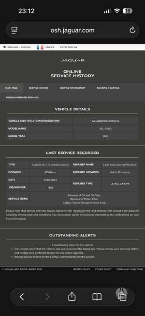 Серый Ягуар XE 2016 в Вильнюс, объемом двигателя 2.00 л и пробегом 173 тыс. км за 12990 €, фото 29 на AUTOMOTO.COM.LV
