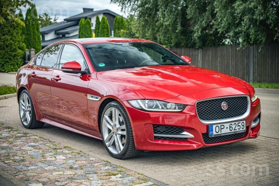 Sarkans Jaguar XE 2015 Rīga, ar dzinēja tilpumu 2.00 L un nobraukumu 183 tūkst. km par 5990 €, foto 4 vietnē AUTOMOTO.COM.LV