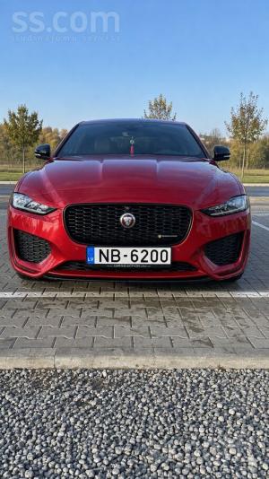 Red Jaguar XE 2021 in Riga, with an engine capacity of 2.00 L and mileage of 112 thousand km for 28000 €, photo 1 on AUTOMOTO.COM.LV