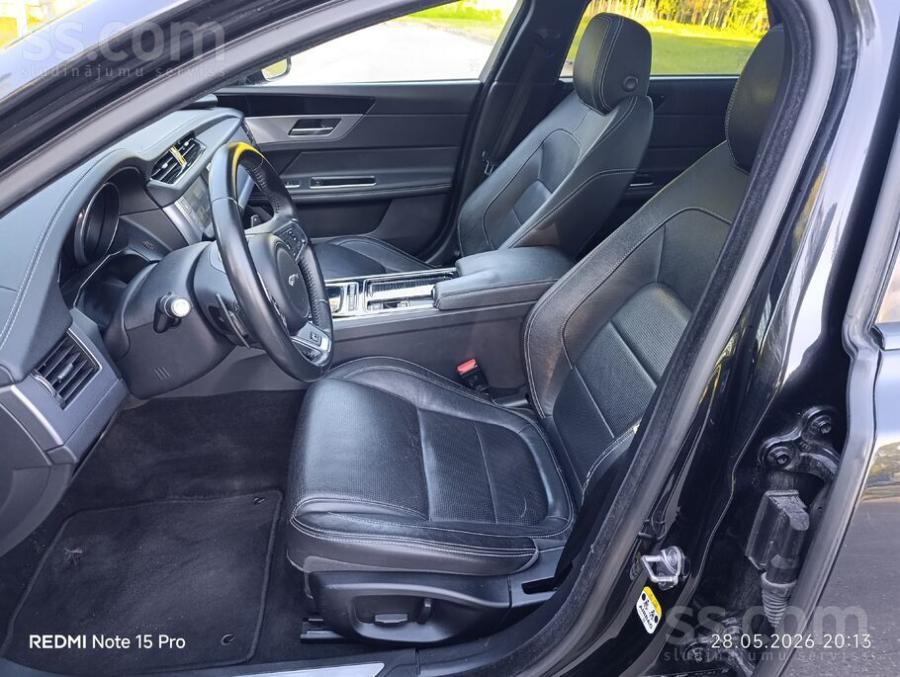 Black Jaguar XF 2017 in Riga, with an engine capacity of 2.00 L and mileage of 186 thousand km for 9990 €, photo 35 on AUTOMOTO.COM.LV