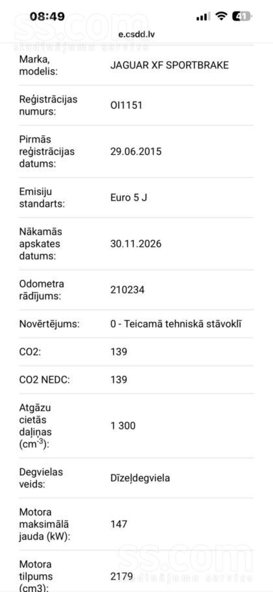 Melns Jaguar XF 2015 Jēkabpils, ar dzinēja tilpumu 2.20 L un nobraukumu 210 tūkst. km par 7350 €, foto 28 vietnē AUTOMOTO.COM.LV