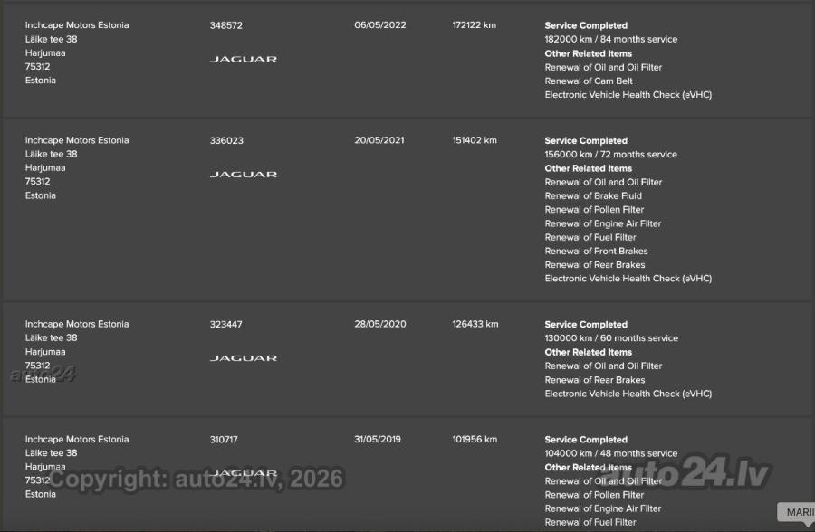 Черный Ягуар ХФ 2015 в Таллин, объемом двигателя 2.20 л и пробегом 254 тыс. км за 8590 €, фото 17 на AUTOMOTO.COM.LV