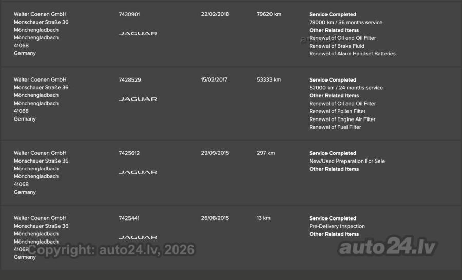 Черный Ягуар ХФ 2015 в Таллин, объемом двигателя 2.20 л и пробегом 254 тыс. км за 8590 €, фото 18 на AUTOMOTO.COM.LV