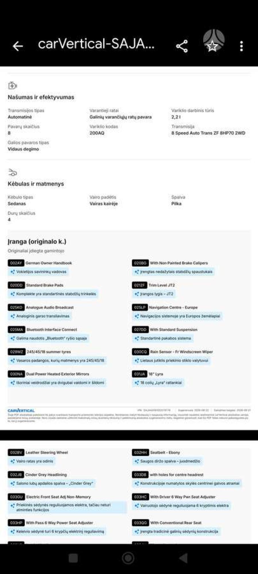 Серый Ягуар ХФ 2013 в Каунас, объемом двигателя 2.18 л и пробегом 429 тыс. км за 4700 €, фото 19 на AUTOMOTO.COM.LV