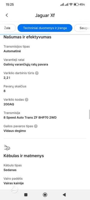 Серый Ягуар ХФ 2013 в Каунас, объемом двигателя 2.18 л и пробегом 429 тыс. км за 4700 €, фото 23 на AUTOMOTO.COM.LV