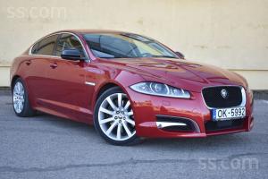 Red Jaguar XF 2012 in Talsi, with an engine capacity of 3.00 L and mileage of 212 thousand km for 9500 €, photo  on AUTOMOTO.COM.LV