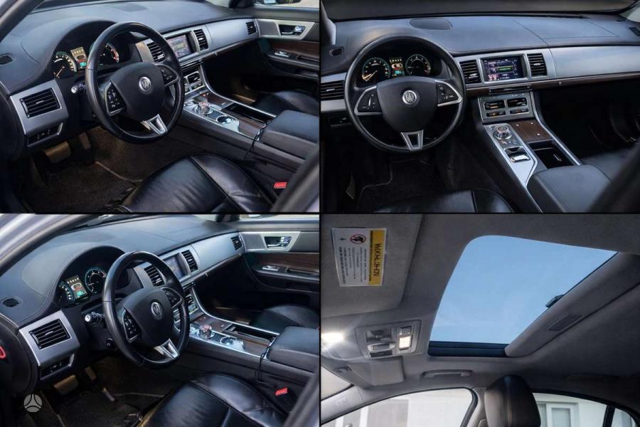 White Jaguar XF 2012 in Vilnius, with an engine capacity of 2.18 L and mileage of 270 thousand km for 8250 €, photo 19 on AUTOMOTO.COM.LV