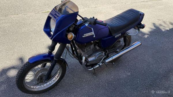 Blue Jawa 350 1987 in Kaunas, with an engine capacity of 0.34 L and mileage of 12 thousand km for 1899 €, photo 2 on AUTOMOTO.COM.LV