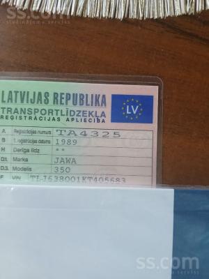 Ява 350 1989 в Краслава, объемом двигателя 0.35 л и пробегом 0 тыс. км за 1350 €, фото 7 на AUTOMOTO.COM.LV