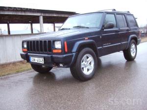 Blue Jeep Cherokee 2001 in Kuldiga, with an engine capacity of 4.00 L and mileage of 258 thousand km for 9000 €, photo  on AUTOMOTO.COM.LV