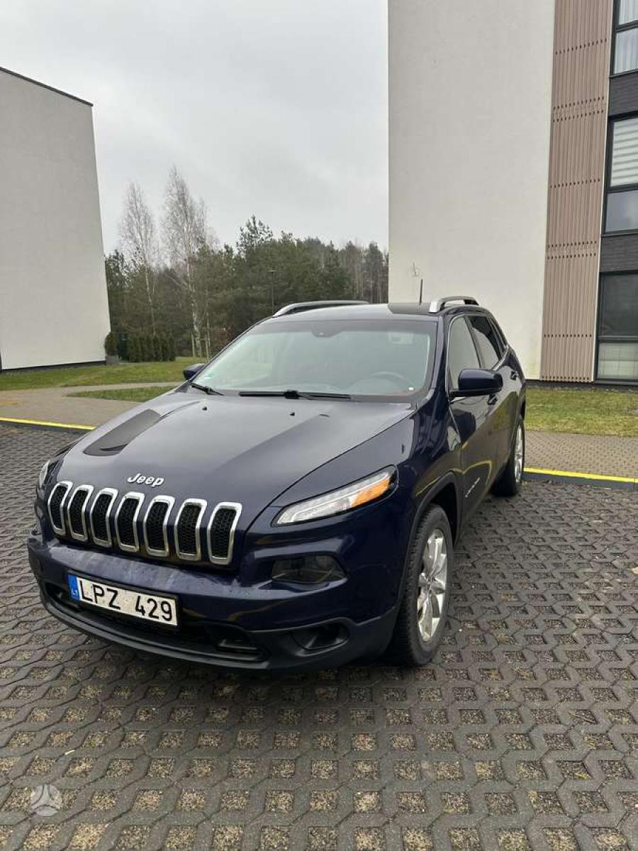 Zils Jeep Cherokee 2016 Viļņa, ar dzinēja tilpumu 2.40 L un nobraukumu 170 tūkst. km par 4600 €, foto 1 vietnē AUTOMOTO.COM.LV