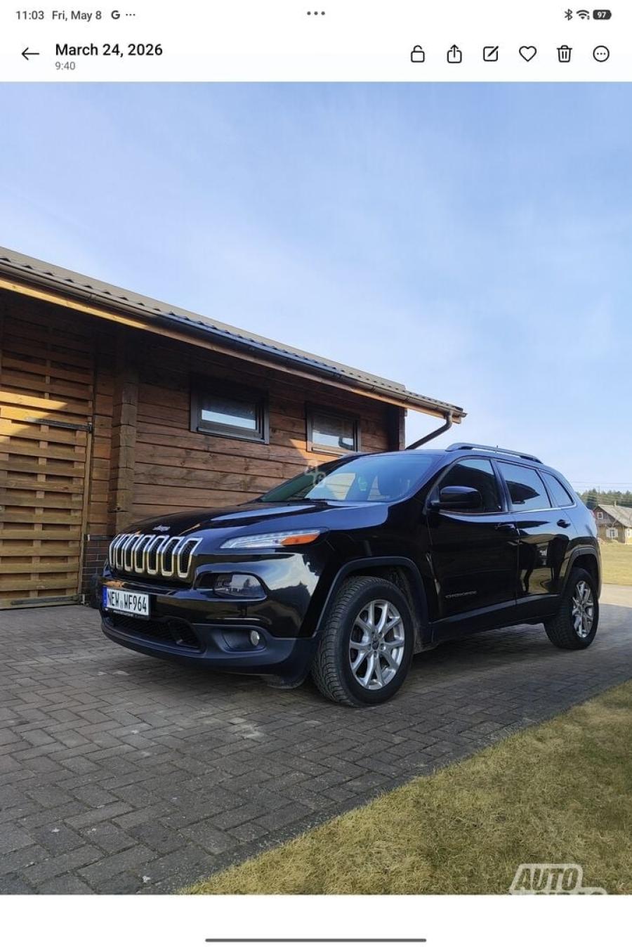 Jeep Cherokee 2014 Viļņa, ar dzinēja tilpumu 3.20 L un nobraukumu 150 tūkst. km par 5999 €, foto 6 vietnē AUTOMOTO.COM.LV