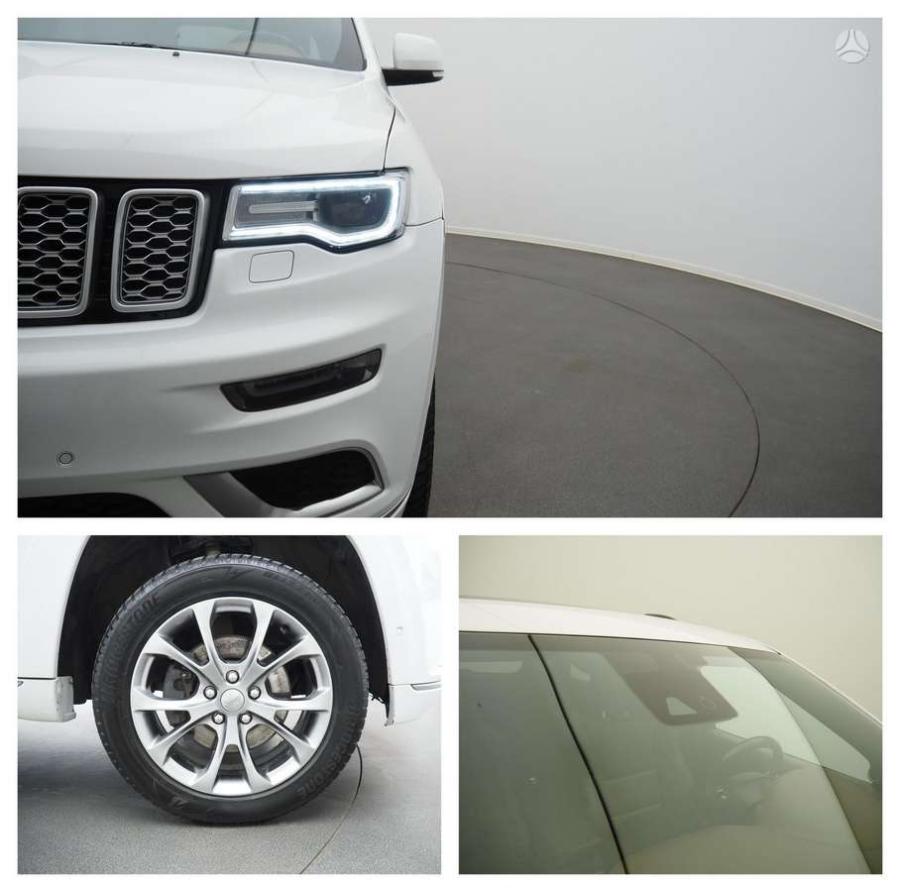 White Jeep Cherokee 2020 in Vilnius, with an engine capacity of 2.99 L and mileage of 130 thousand km for 26900 €, photo 8 on AUTOMOTO.COM.LV