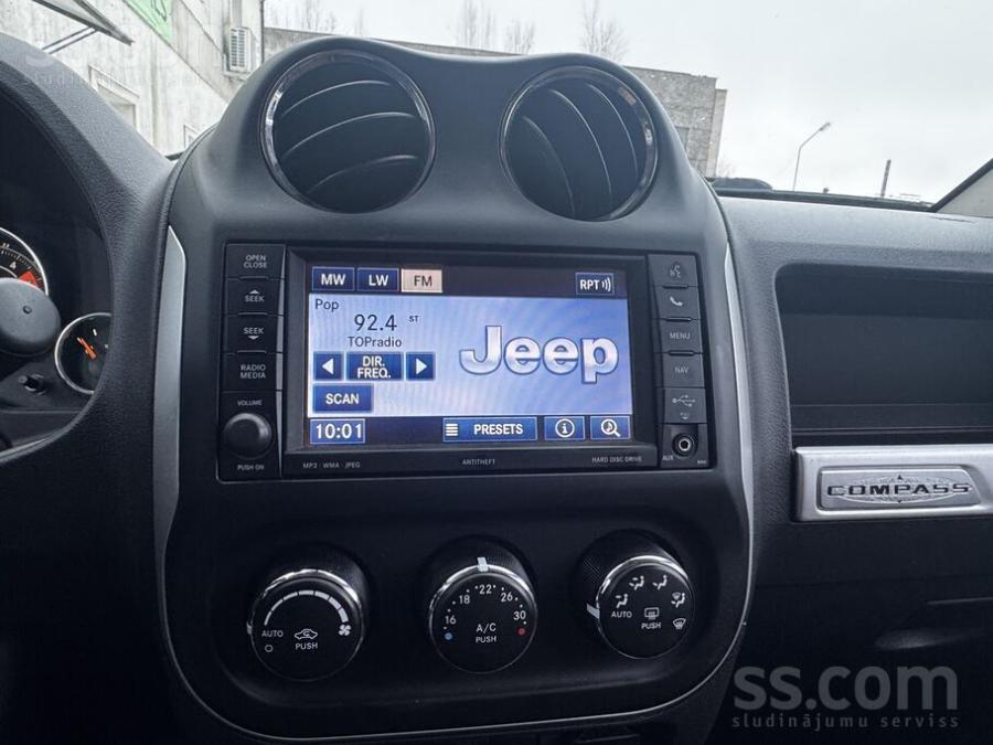 Black Jeep Compass 2014 in Daugavpils, with an engine capacity of 2.20 L and mileage of 0 thousand km for 6400 €, photo 21 on AUTOMOTO.COM.LV