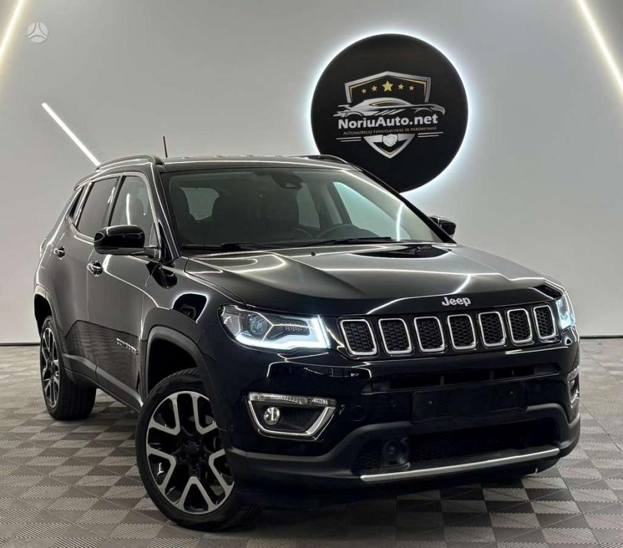 Black Jeep Compass 2018 in Marijampole, with an engine capacity of 1.37 L and mileage of 96 thousand km for 12950 €, photo 1 on AUTOMOTO.COM.LV