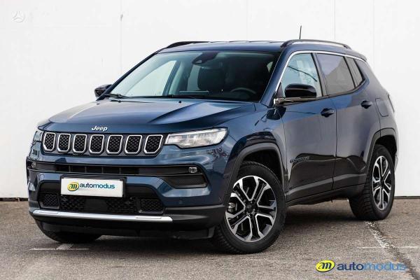 Zils Jeep Compass 2022 Viļņa, ar dzinēja tilpumu 1.33 L un nobraukumu 66 tūkst. km par 22990 €, foto 1 vietnē AUTOMOTO.COM.LV