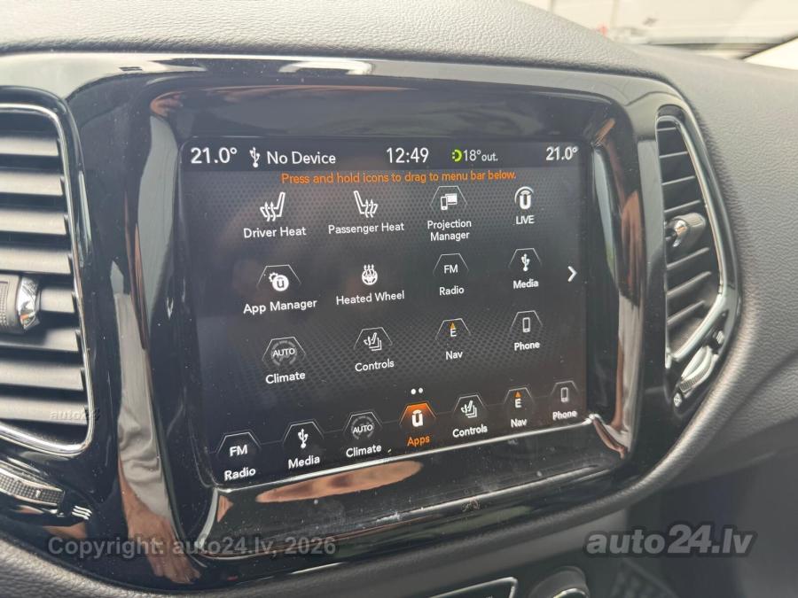 Blue Jeep Compass 2020 in Tallinn, with an engine capacity of 1.40 L and mileage of 113 thousand km for 12995 €, photo 23 on AUTOMOTO.COM.LV