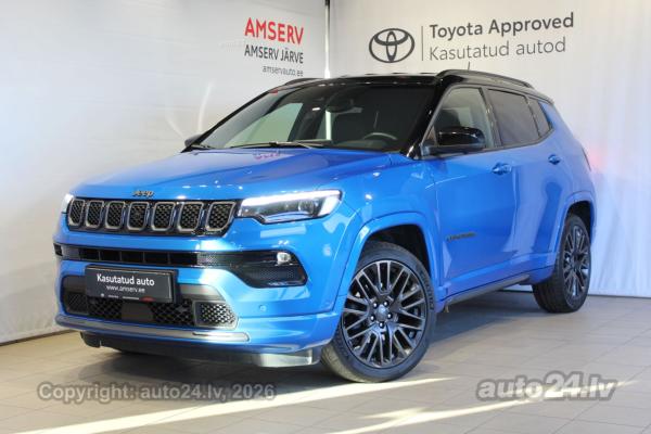 Blue Jeep Compass 2022 in Tallinn, with an engine capacity of 1.30 L and mileage of 48 thousand km for 26490 €, photo 1 on AUTOMOTO.COM.LV