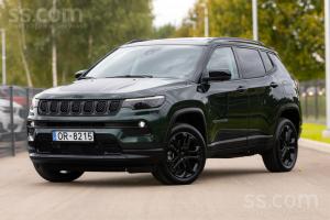 Green Jeep Compass 2025 in Jelgava, with an engine capacity of 1.40 L and mileage of 0 thousand km for 21500 €, photo  on AUTOMOTO.COM.LV