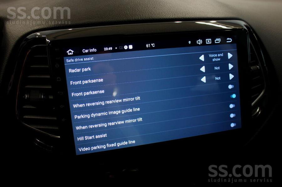 Pelēks Jeep Compass 2018 Rīga, ar dzinēja tilpumu 1.40 L un nobraukumu 104 tūkst. km par 7050 €, foto 14 vietnē AUTOMOTO.COM.LV