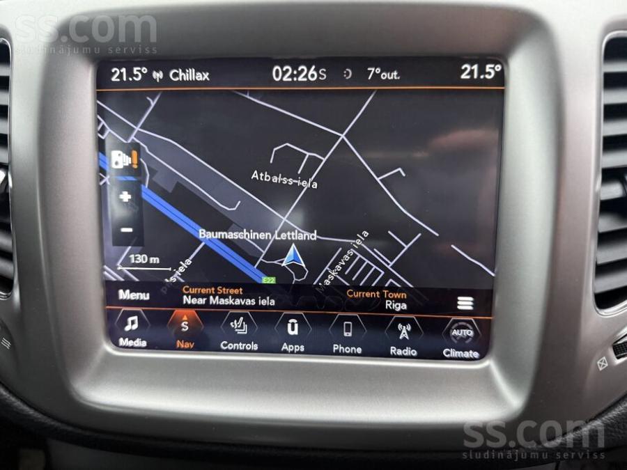 Grey Jeep Compass 2018 in Riga, with an engine capacity of 1.40 L and mileage of 0 thousand km for 10770 €, photo 21 on AUTOMOTO.COM.LV
