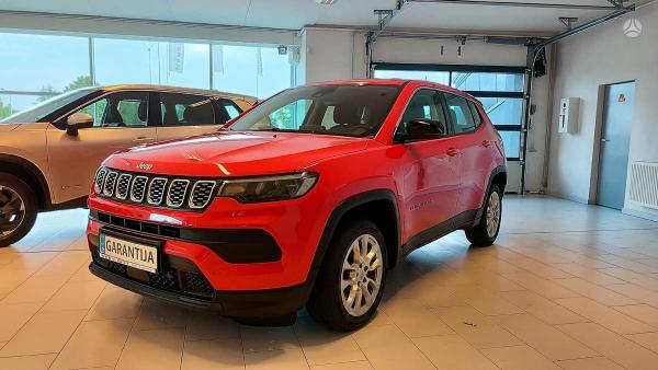 Red Jeep Compass 2022 in Siauliai, with an engine capacity of 1.46 L and mileage of 63 thousand km for 15800 €, photo 1 on AUTOMOTO.COM.LV