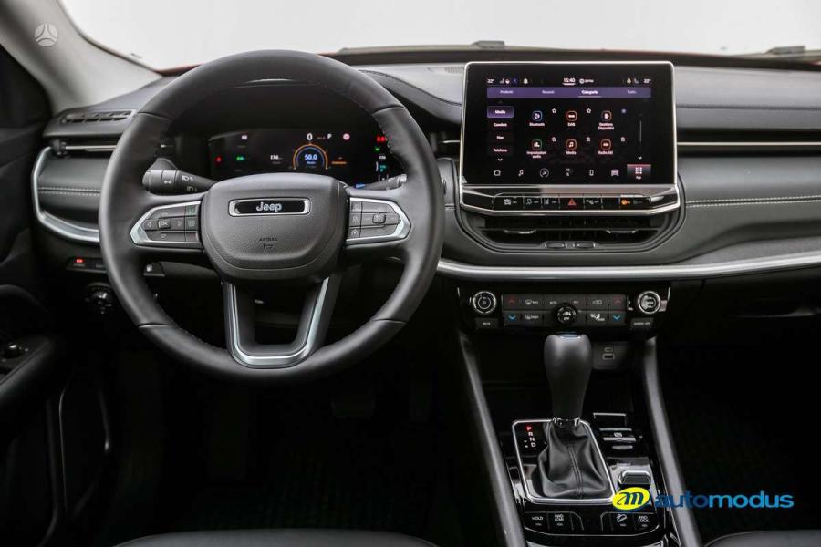 Red Jeep Compass 2023 in Vilnius, with an engine capacity of 1.33 L and mileage of 71 thousand km for 24990 €, photo 13 on AUTOMOTO.COM.LV