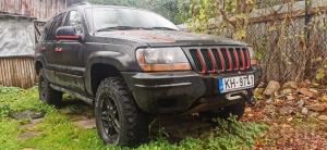 Melns Jeep Grand Cherokee 2000 Rīga, ar dzinēja tilpumu 4.70 L un nobraukumu 271 tūkst. km par 2200 €, foto  vietnē AUTOMOTO.COM.LV