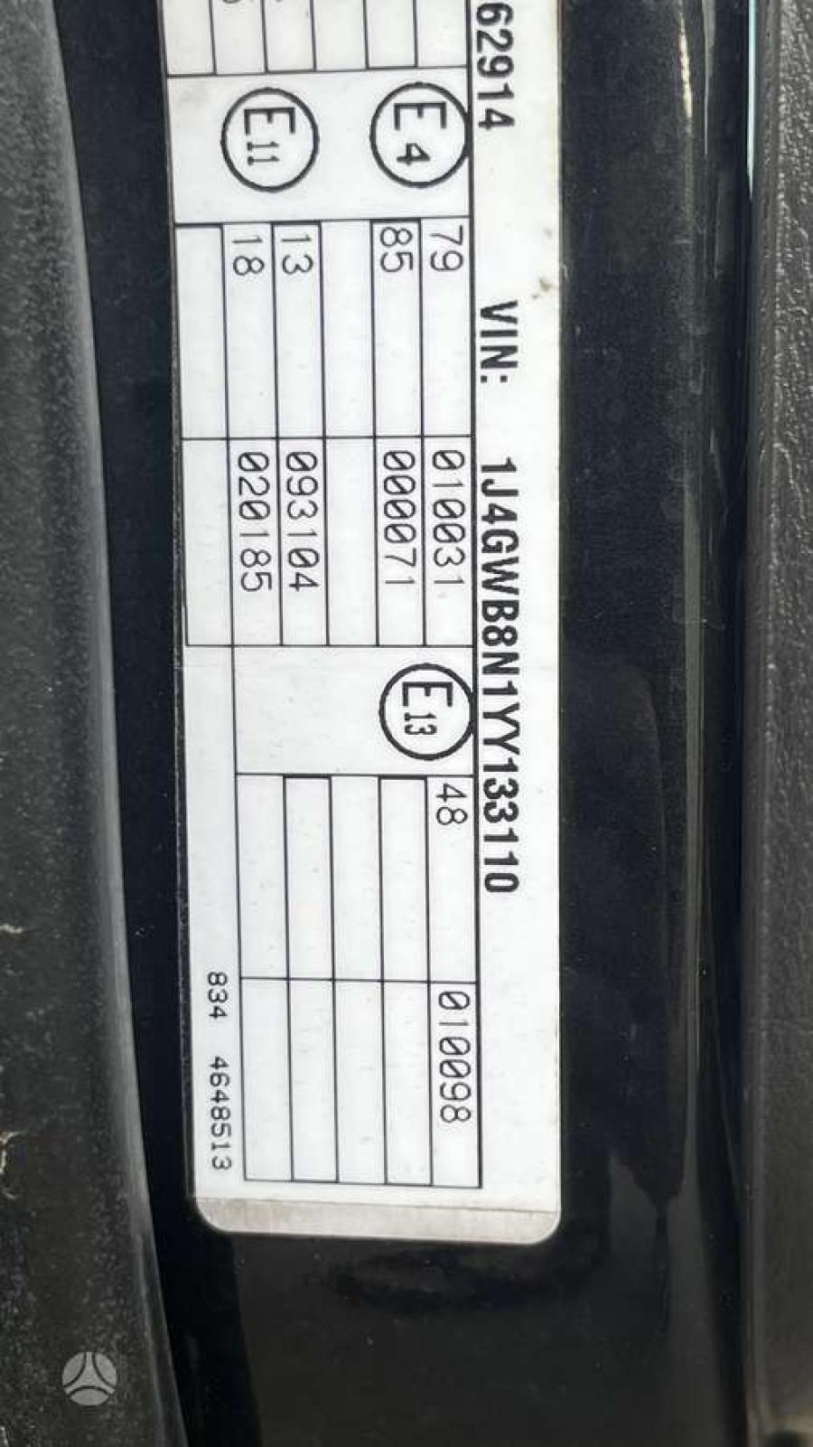 Черный Джип Гранд Чероки 2001 в Шилуте, объемом двигателя 4.70 л и пробегом 125 тыс. км за 5200 €, фото 25 на AUTOMOTO.COM.LV