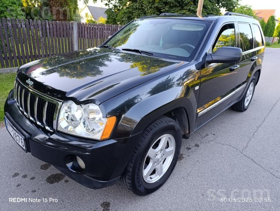 Melns Jeep Grand Cherokee 2005 Rīga, ar dzinēja tilpumu 3.00 L un nobraukumu 234 tūkst. km par 3950 €, foto 1 vietnē AUTOMOTO.COM.LV
