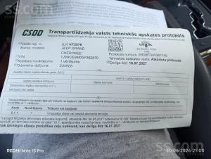 Melns Jeep Grand Cherokee 2005 Rīga, ar dzinēja tilpumu 3.00 L un nobraukumu 234 tūkst. km par 3950 €, foto 27 vietnē AUTOMOTO.COM.LV